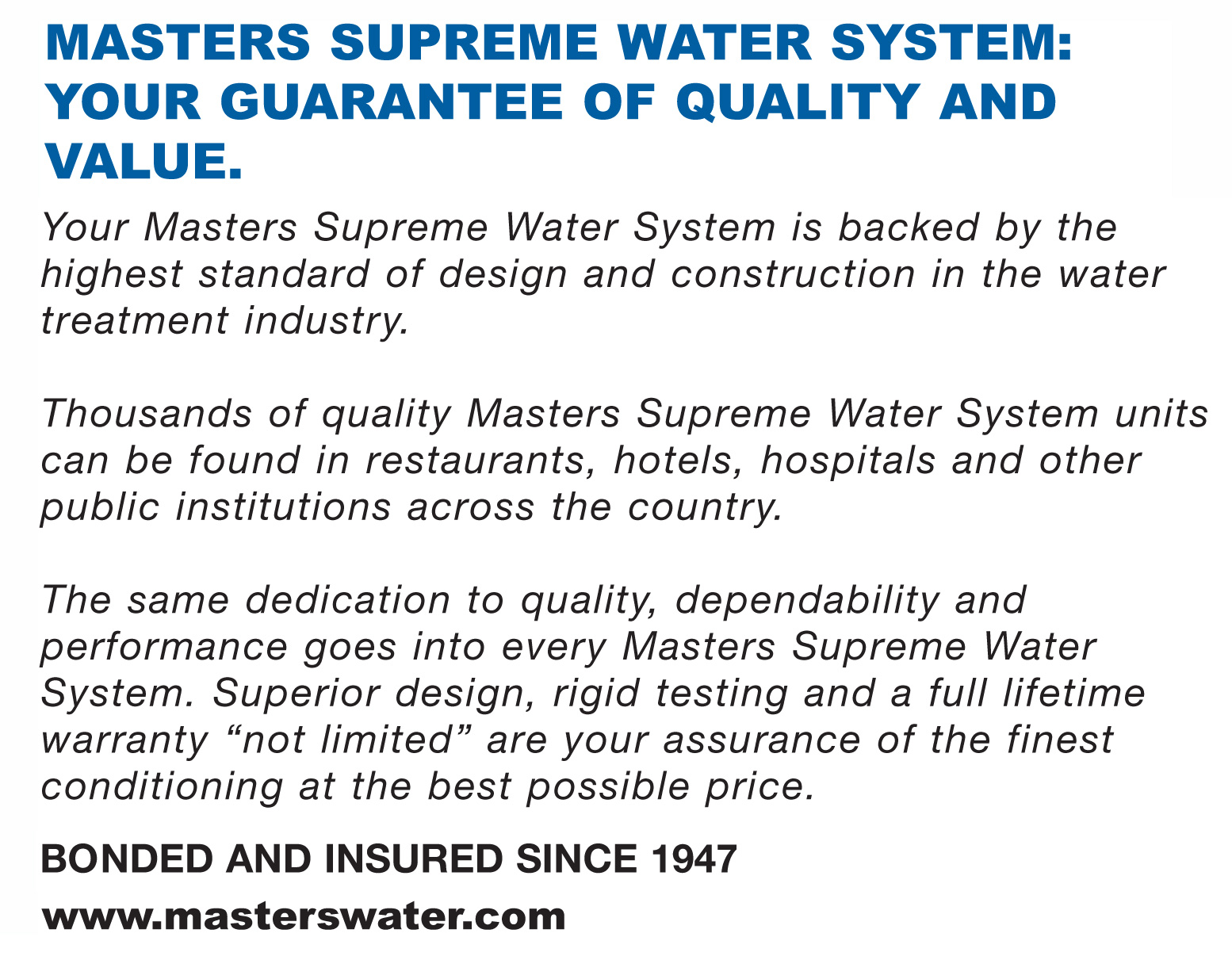 MWtext | MastersWater